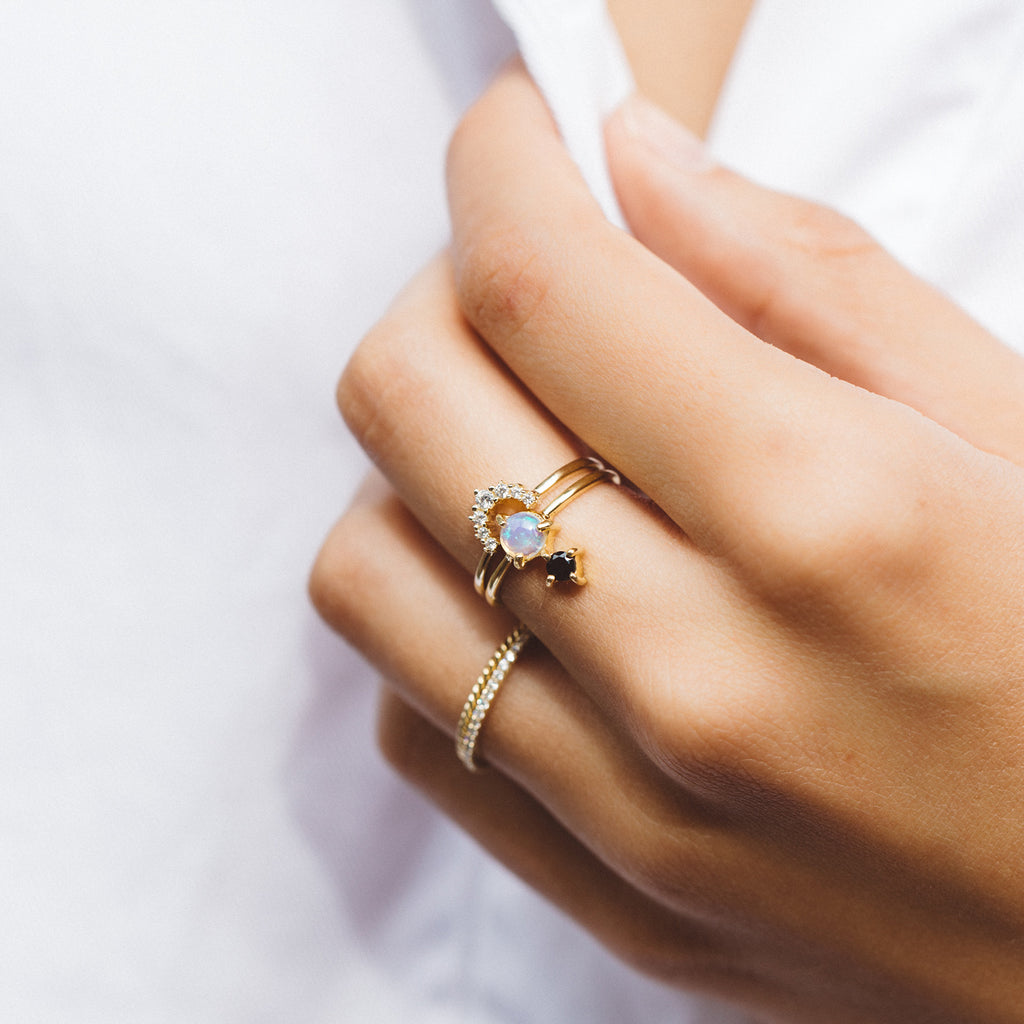 Leah Alexandra Rainbow Ring – Sattva Boutique